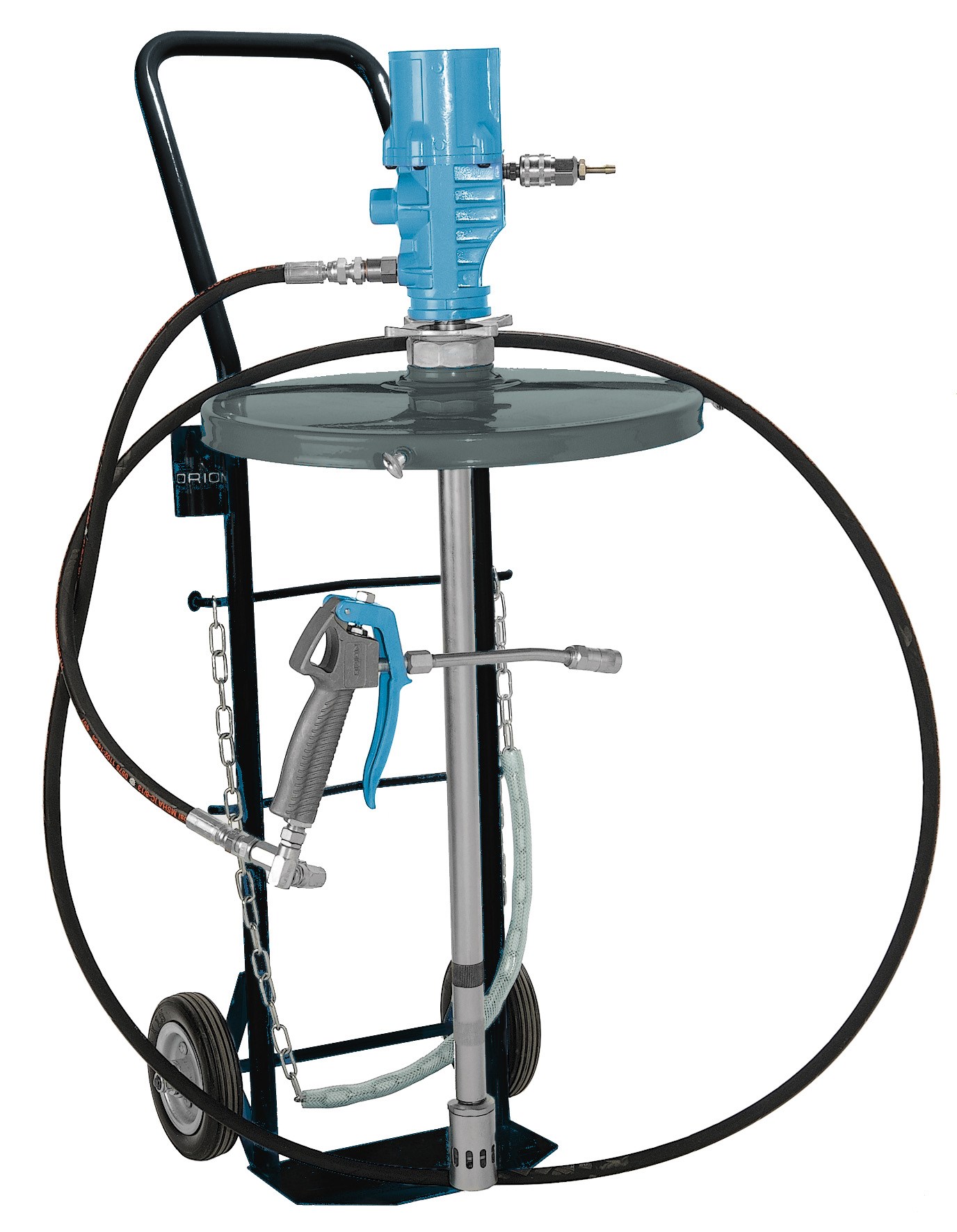 Mobile grease pump for 50 kg drums. - Alentec & Orion AB